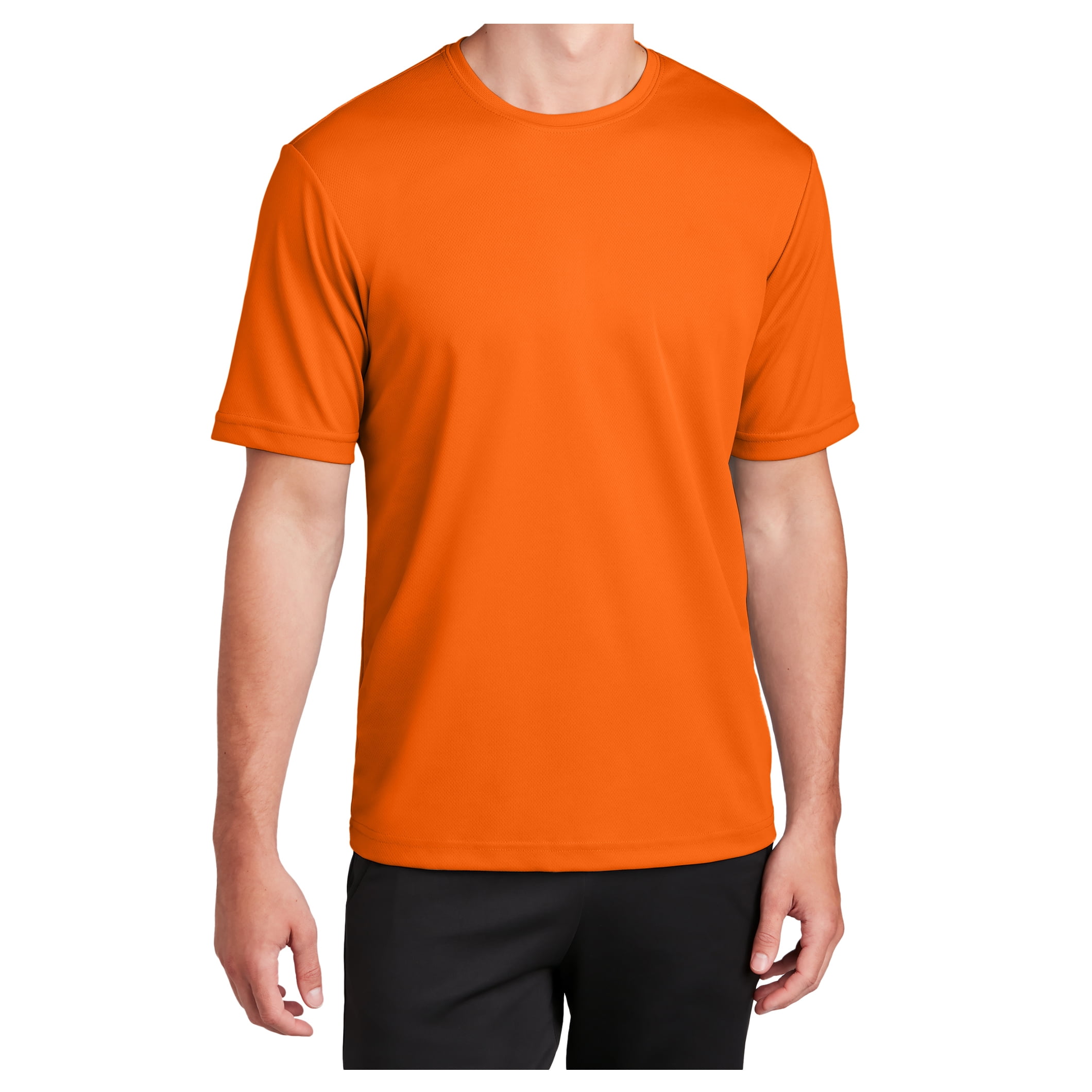 Yellow Rooster Men's PosiCharge RacerMesh Tee Neon Orange L - Walmart.com