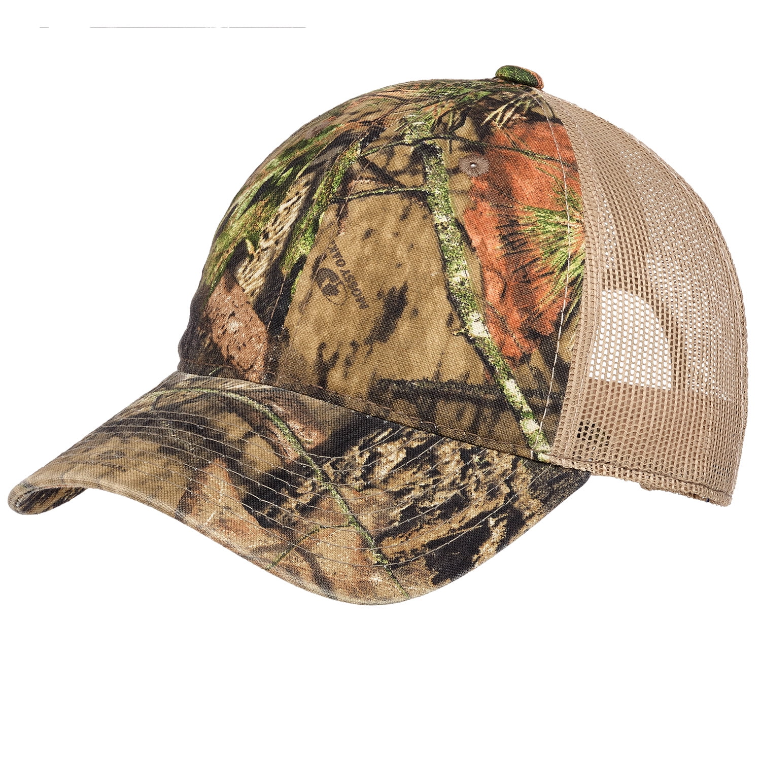 Yellow Rooster Men's Unstructured Camouflage Mesh Back Cap Mossy Oak ...