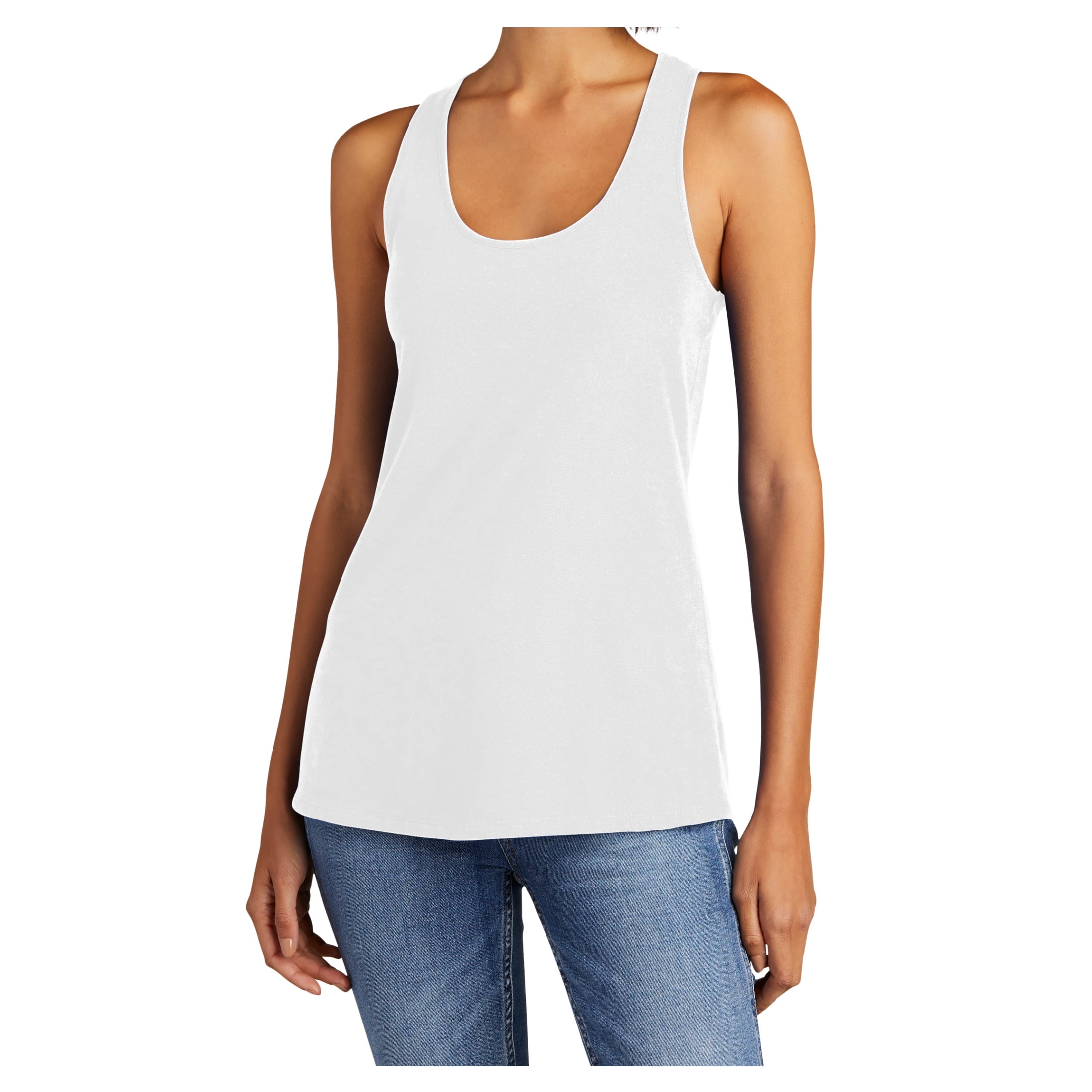 Yellow Rooster Women’s Sleeveless V.I.T. Racerback Tank White 3XL ...