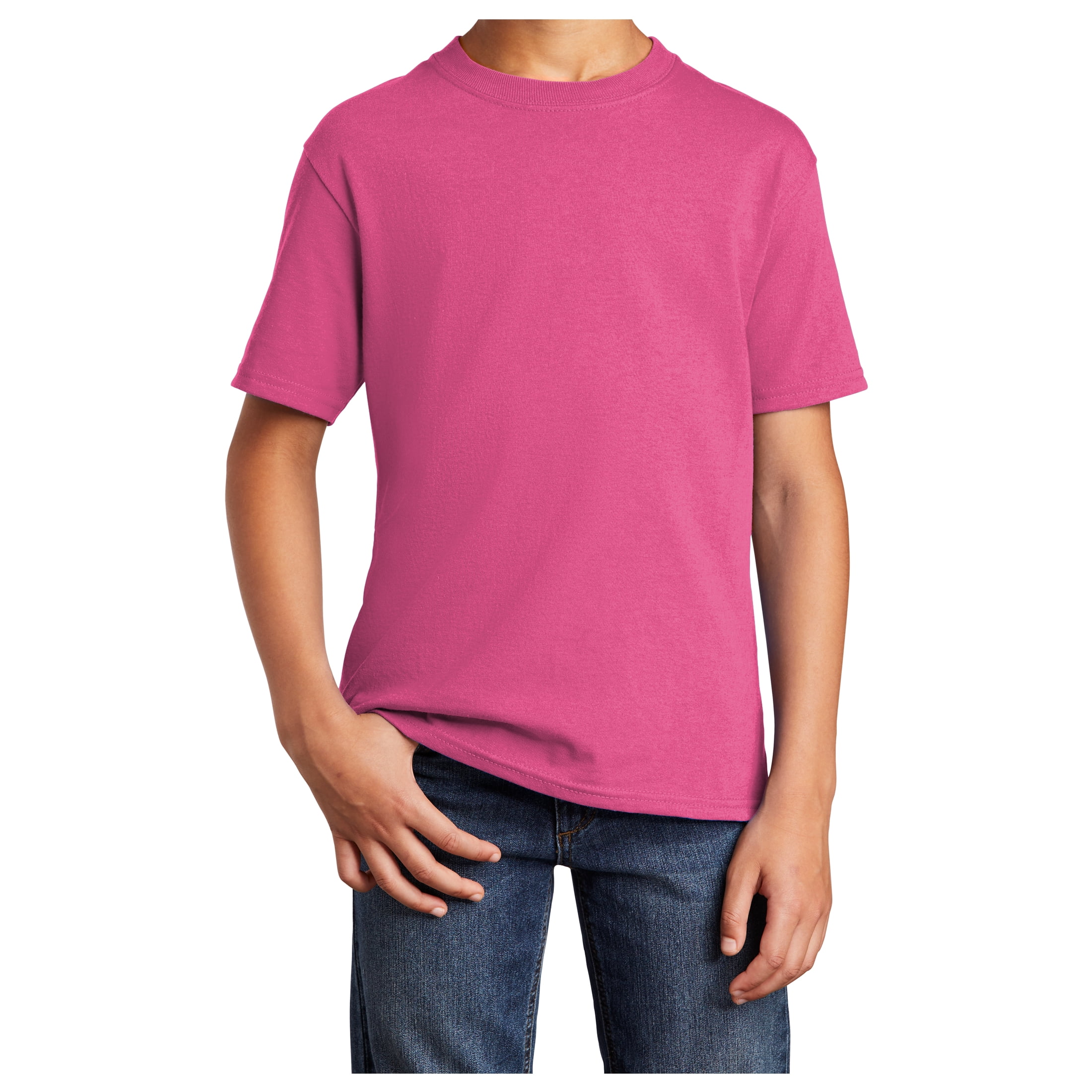 Yellow Rooster Youth Core Cotton T-Shirts Sangria M - Walmart.com