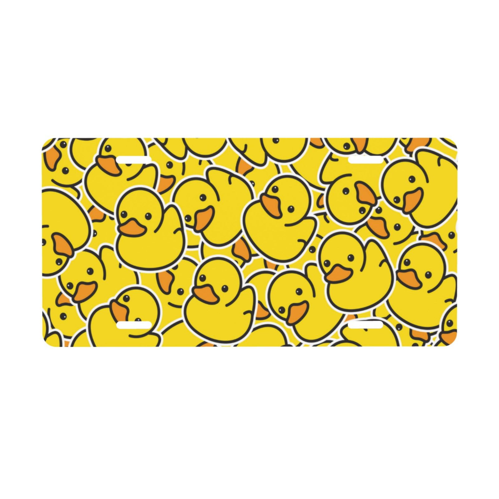 Yellow Rubber Duck License Plate Front Metal Car Plate 6×12 Inch ...