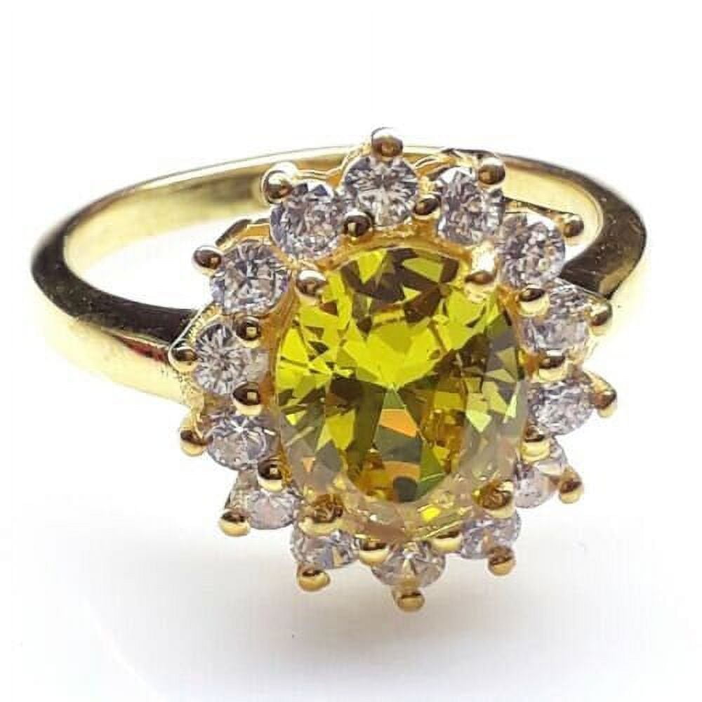 Yellow Sapphire 14k Yellow Gold Ring Wedding Jewelry Astrological Ring ...