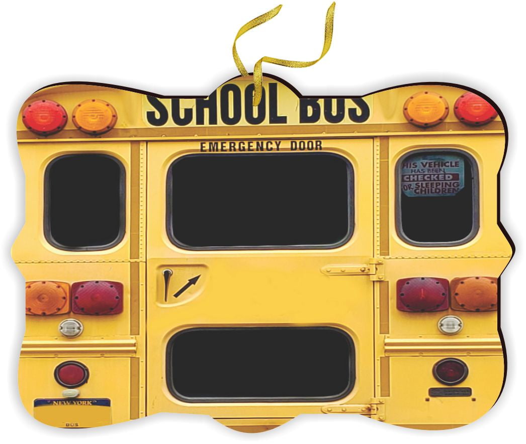 Yellow School Bus Rear Schoolbus School Bus - for Car Interior Rear ...