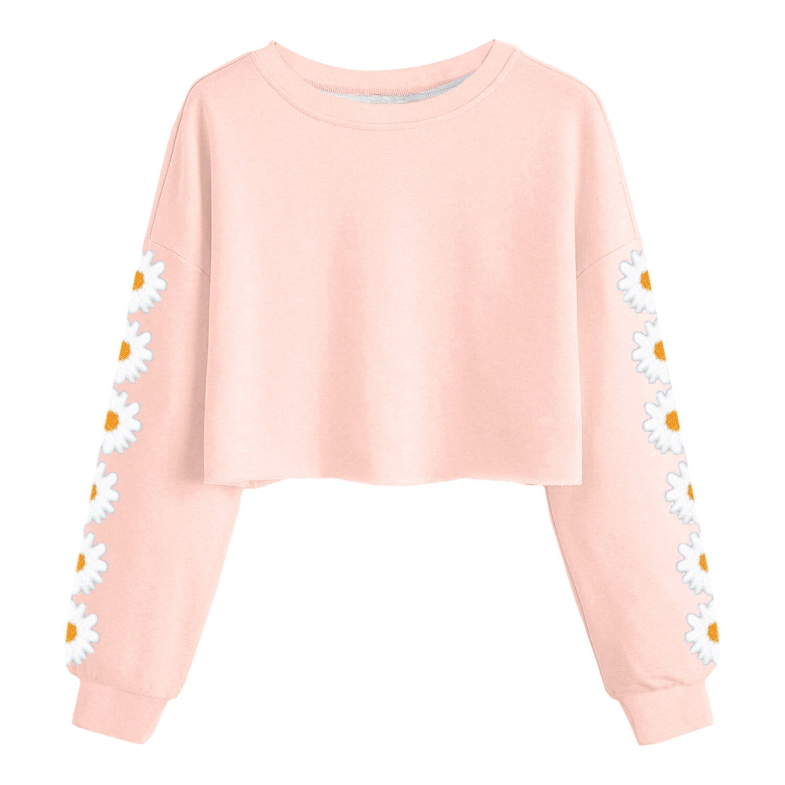 Yellow Shirt Girls Long Sleeve Girls Shirts Kids Crop Tops Girls Long ...