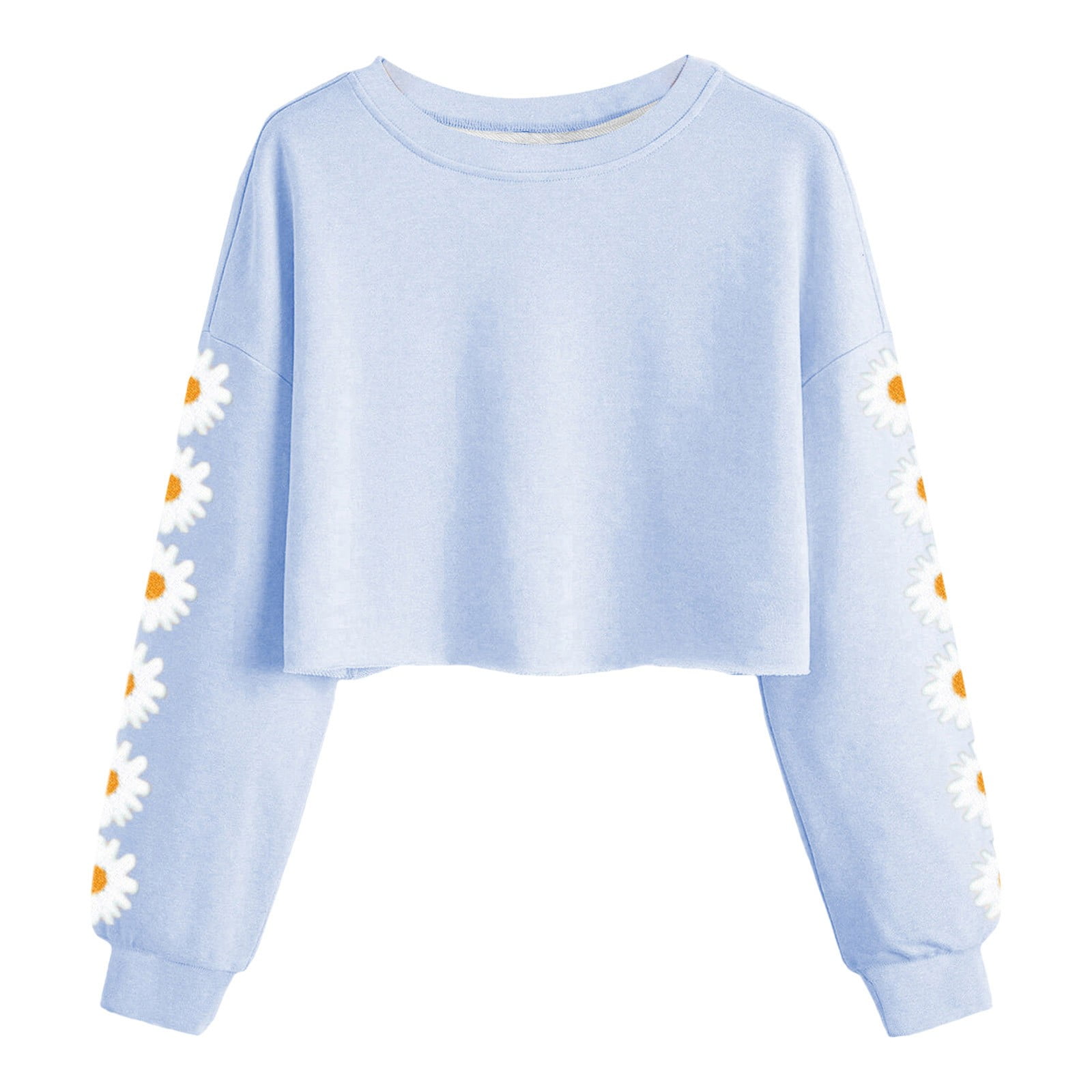 Yellow Shirt Girls Girls Long Sleeve Shirts Size 7-8 Kids Crop Tops ...