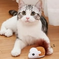 Yellow Smart Electric Sound-Emitting Simulated Mouse Cat Teaser Toy ...
