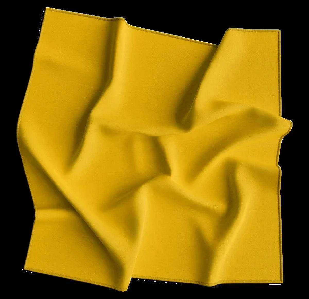 Yellow Solid Bandana - Single Piece 22x22 - Walmart.com