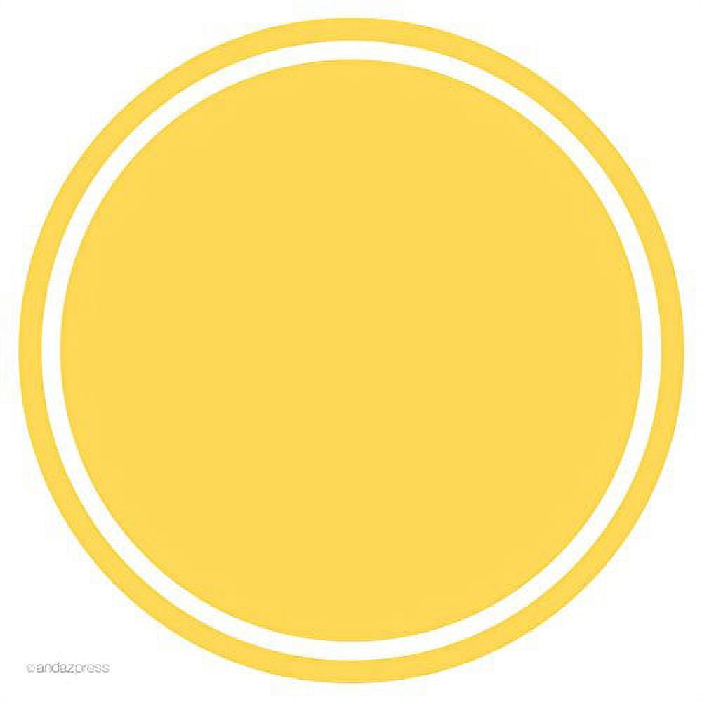 Yellow Solid Color Circle Gift Labels, 40-Pack - Walmart.com