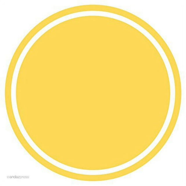 Yellow Solid Color Circle Gift Labels, 40-Pack - Walmart.com