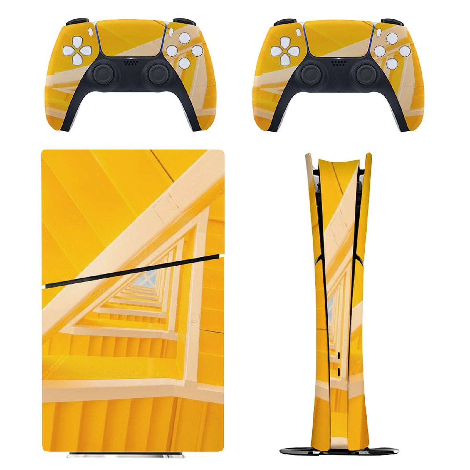 Yellow Spiral Staircase PS5/PS5 Slim Digital Disc Skin Sticker For ...
