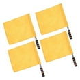 Yellow Sports Referee Flag 4 Pieces Track and Field Event Referee Flag ...