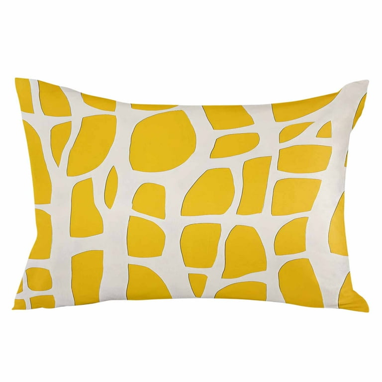 yellow rectangle cushion