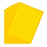 Yellow Sticker Label Sheets Bulk Printable Paper Labels 1 inch x 0.375 ...