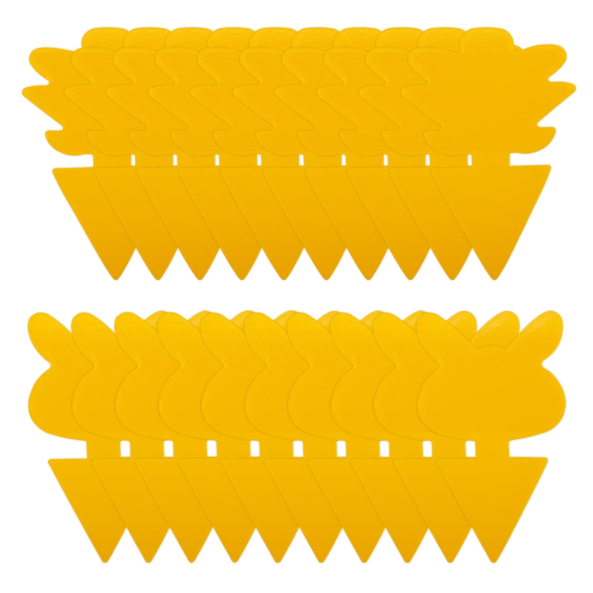 Yellow Stickers Fungus Gnats Control Pack Of 20 Yellow Plates For ...