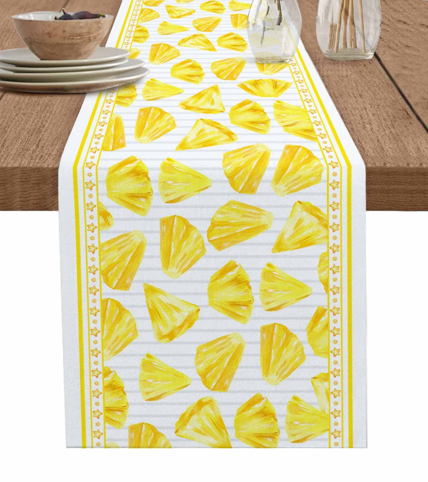Yellow Stripes Table Runner ration Home r Dinner Table ration Table r ...