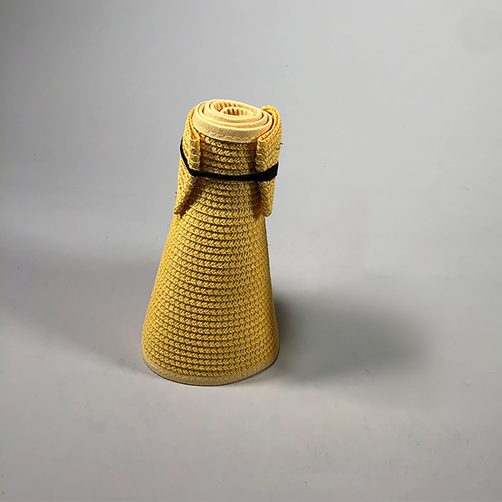 Yellow Sun Hats Women's Wide Brim Roll Up Straw Anti Sun Hat Sun Visor ...