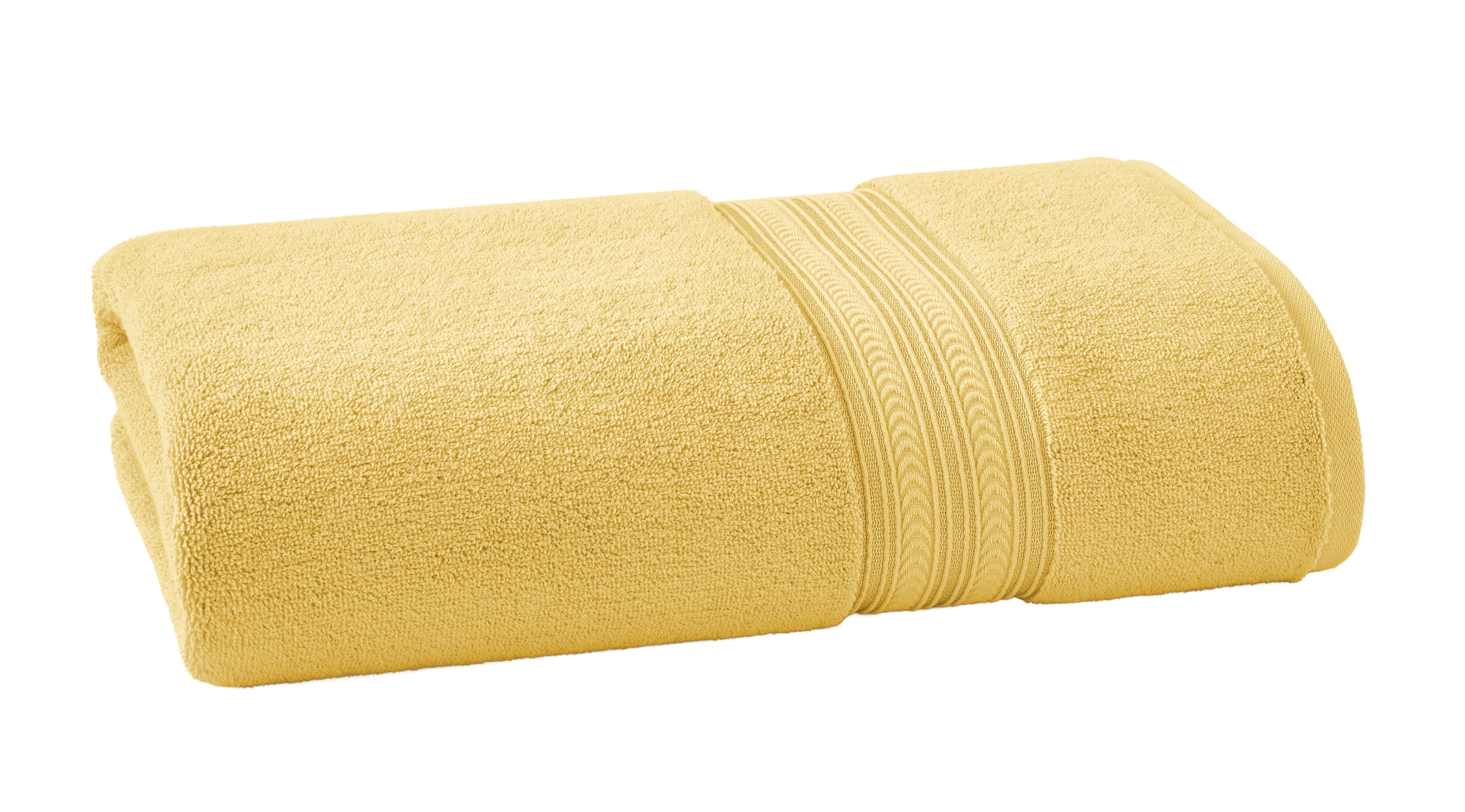 Yellow Sundial Bath Towel, Better Homes & Gardens Thick and Plush Towel ...