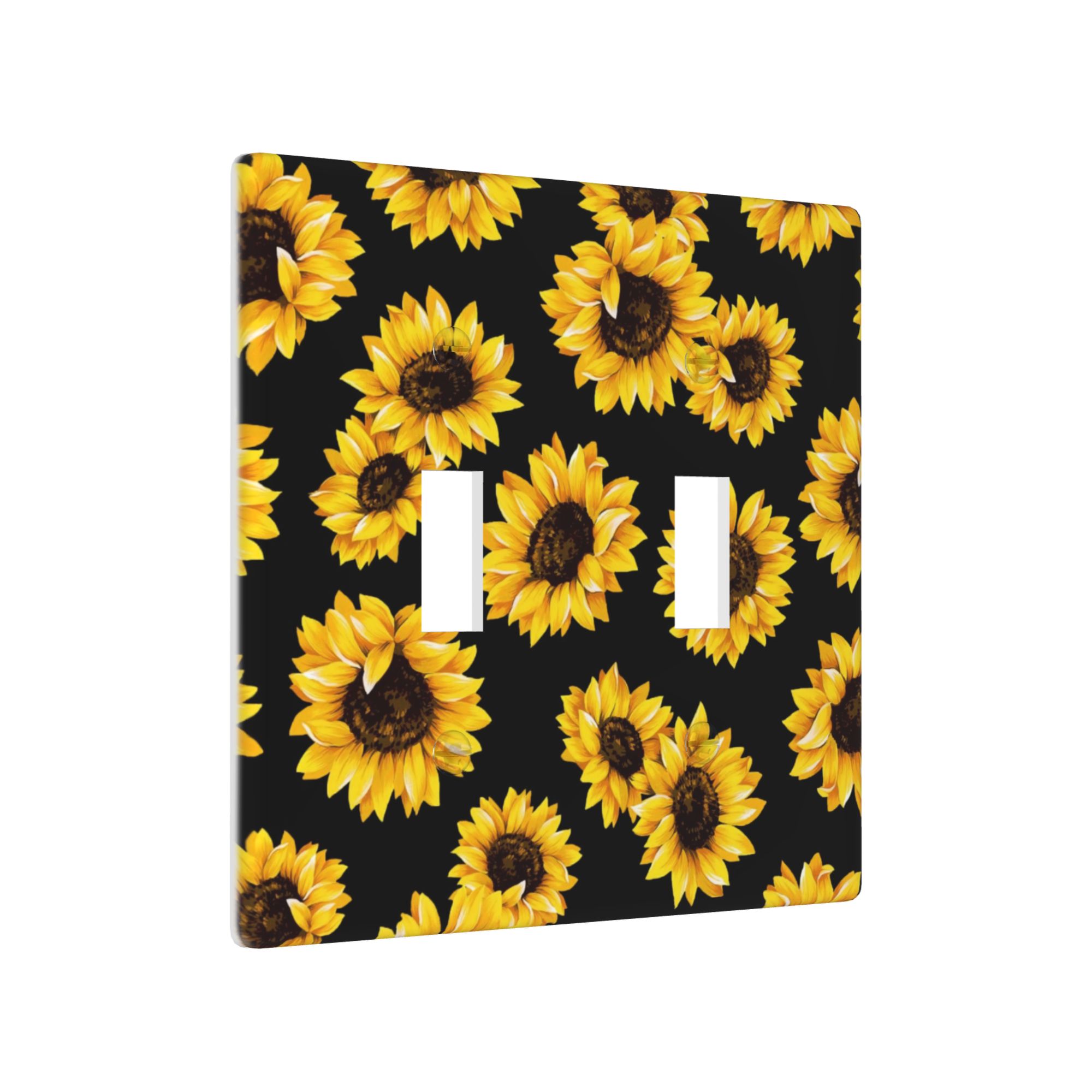 Yellow Sunflower Double Toggle Light Switch Plate Decorative Wall Plate ...