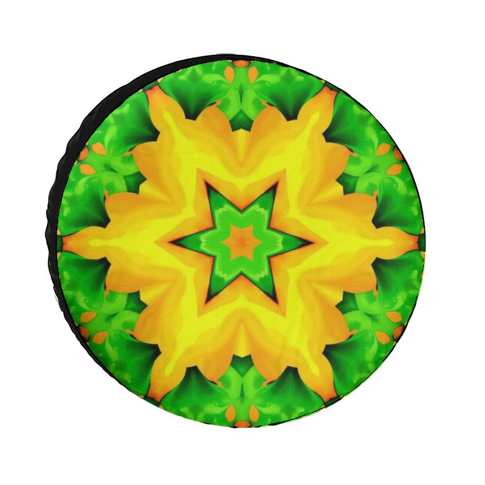 Yellow Sunflower Patterns Spare Tire Cover 14-16inch Universal Wheel ...