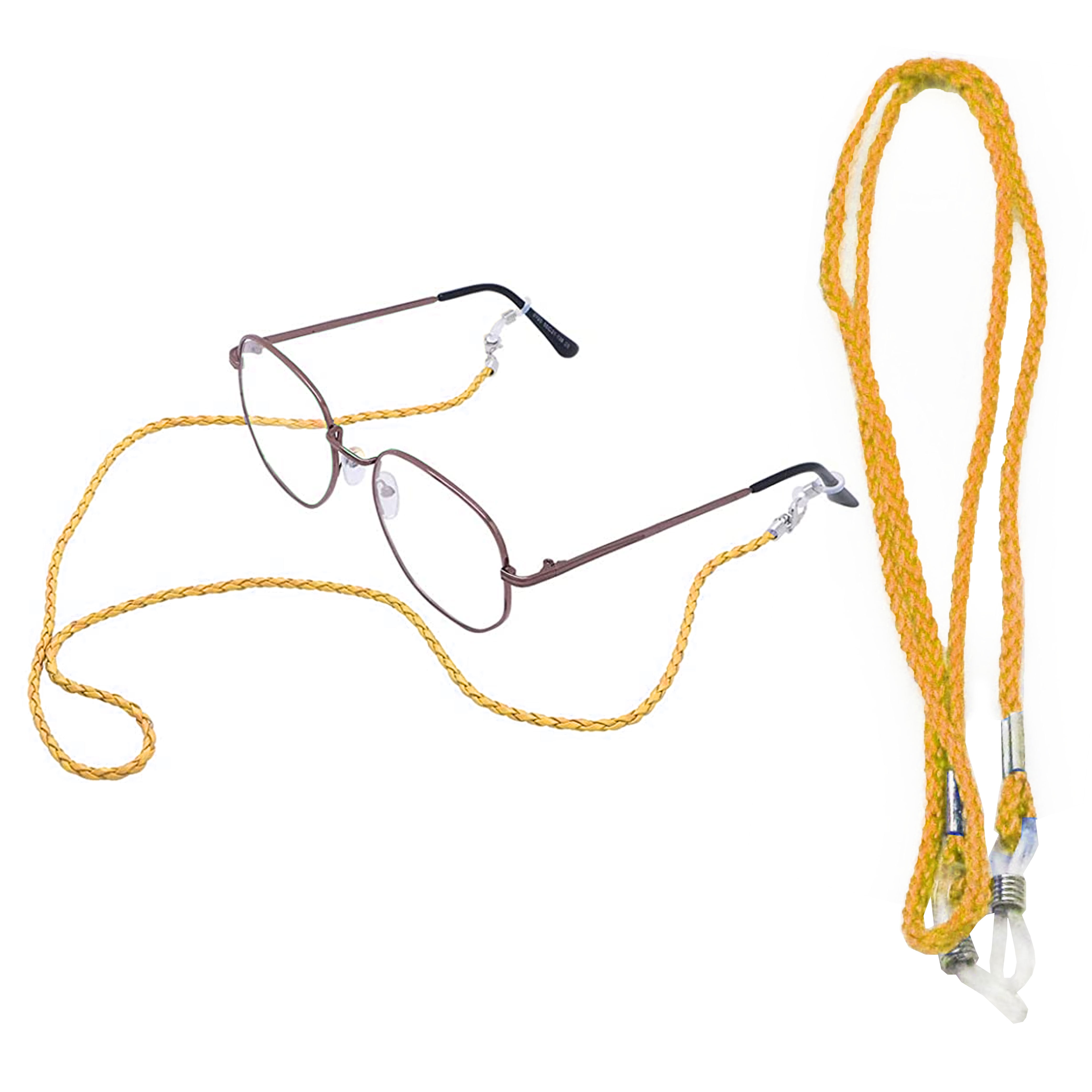 Yellow Sunglasses Neck Cord Strap Eyewear Glasses Braided String ...