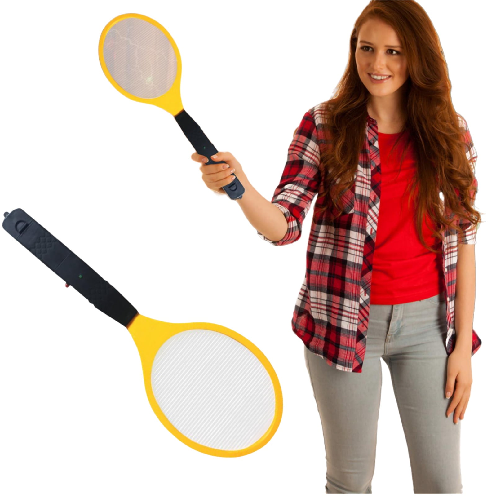 Yellow Swatter Fly Swatter Plastic Fly Mosquito for Indoor and Outdoor ...