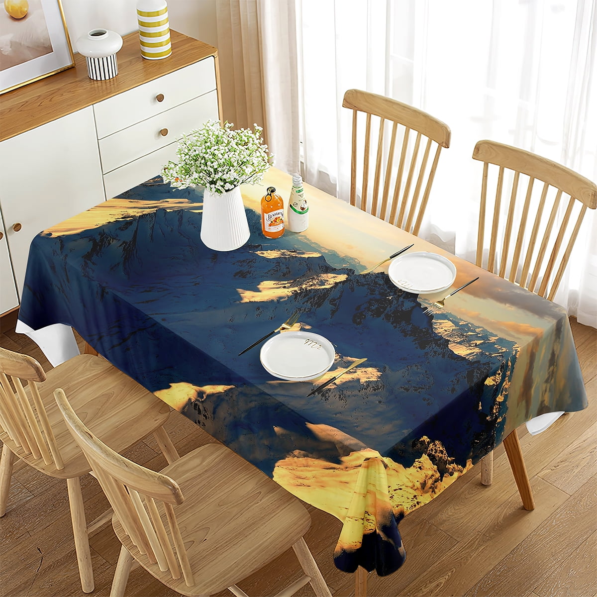 Yellow Table Kitchen Room Dining Home Decorations Aesthetic s on ...