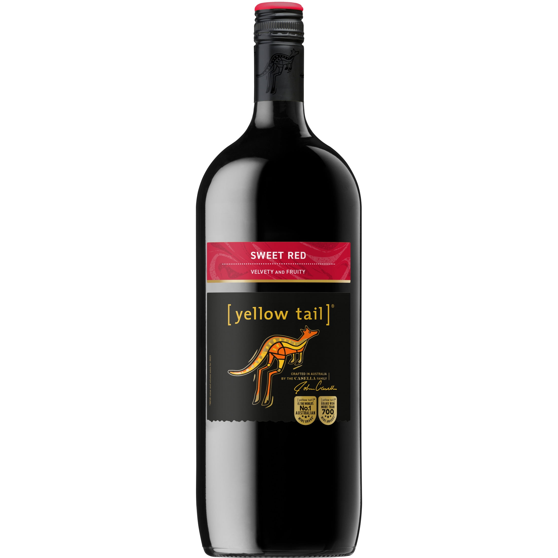 Yellow Tail Jammy Red Roo Australia Red Wine, 1.5 L Bottle, 12% ABV ...