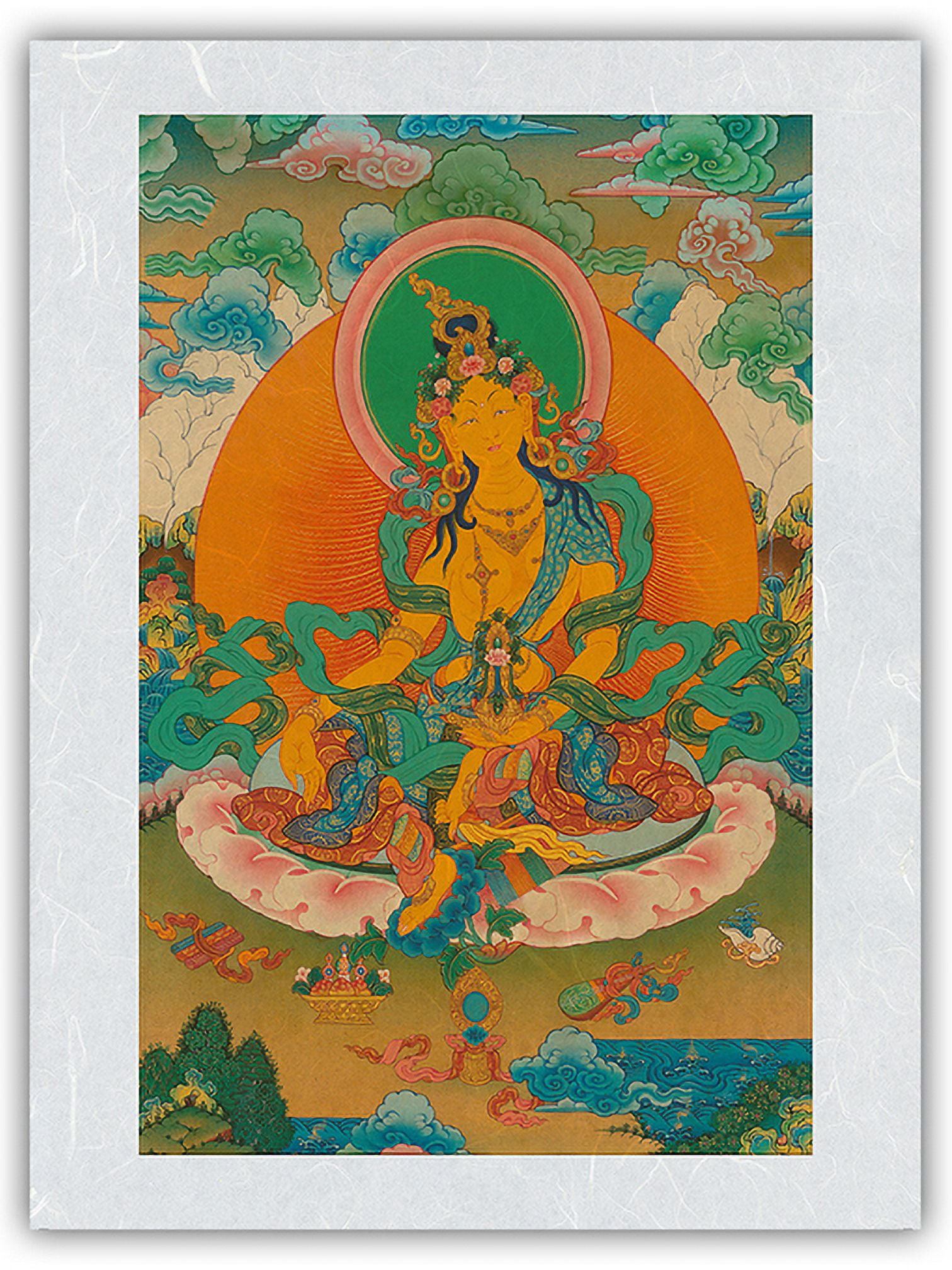 Yellow Tara (Buddhist Deity) - Trembler of the Three Worlds - Vintage ...