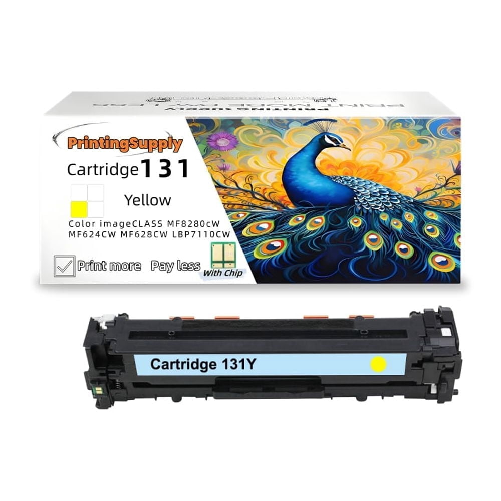 Yellow Toner Cartridge for Canon 131 / 6269B001AA - Fits Canon LBP ...