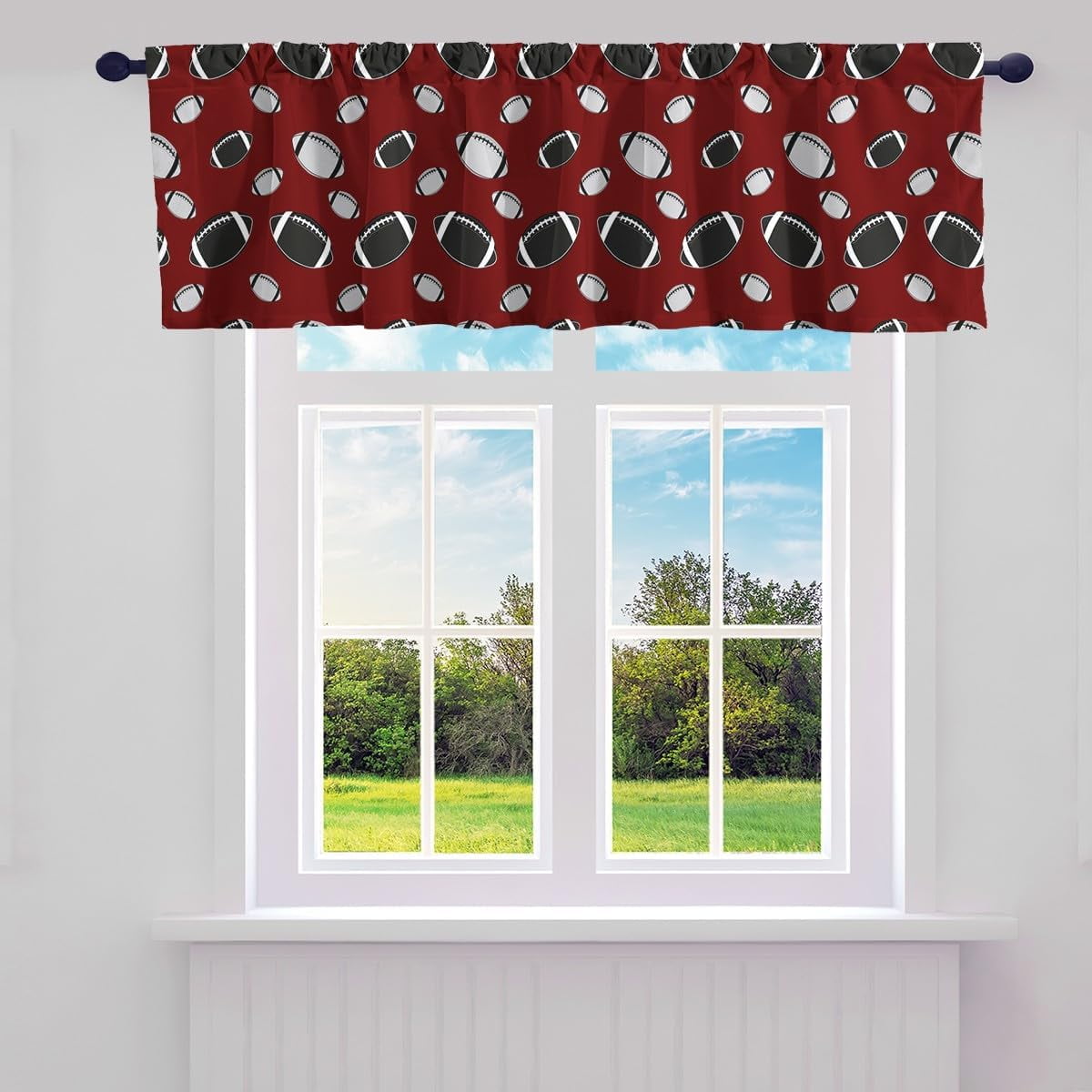 Yellow Truck Valance Curtains,Cartoon Crane Construction Vehicle Short ...