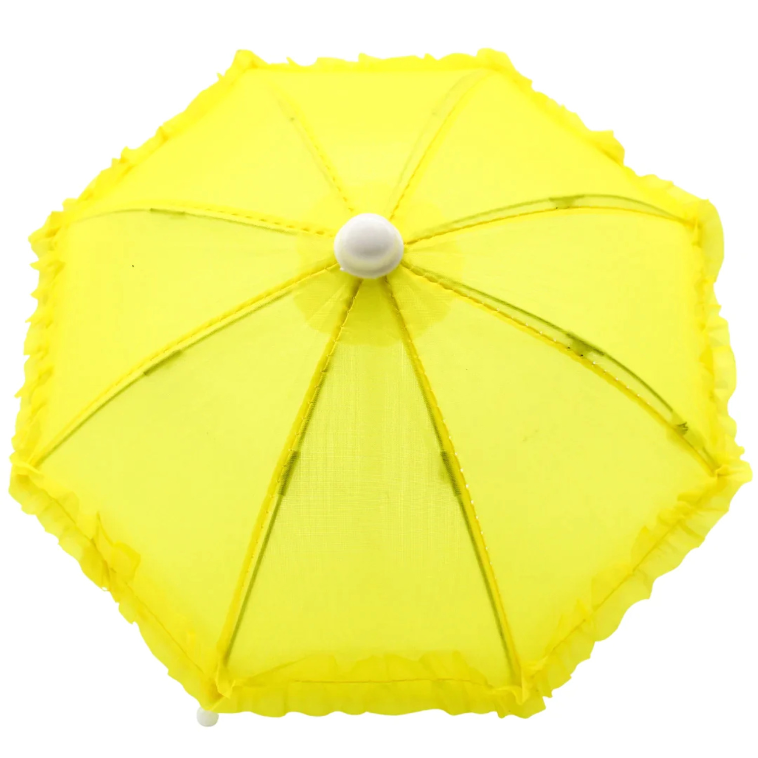 Yellow Umbrella with Ruffle 5" (Each) - Walmart.com