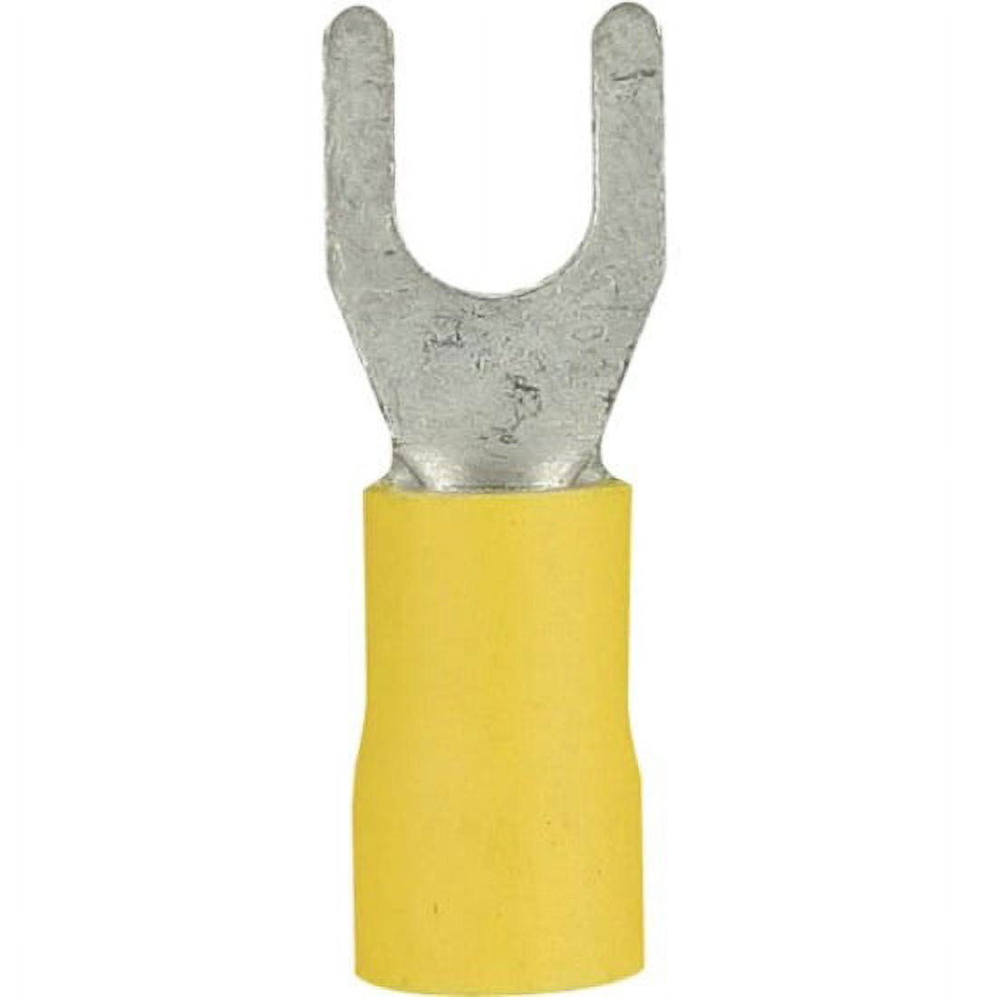 The Install Bay Metra YVST6 Yellow 12/10 Gauge #6 Vinyl Spade Terminal ...