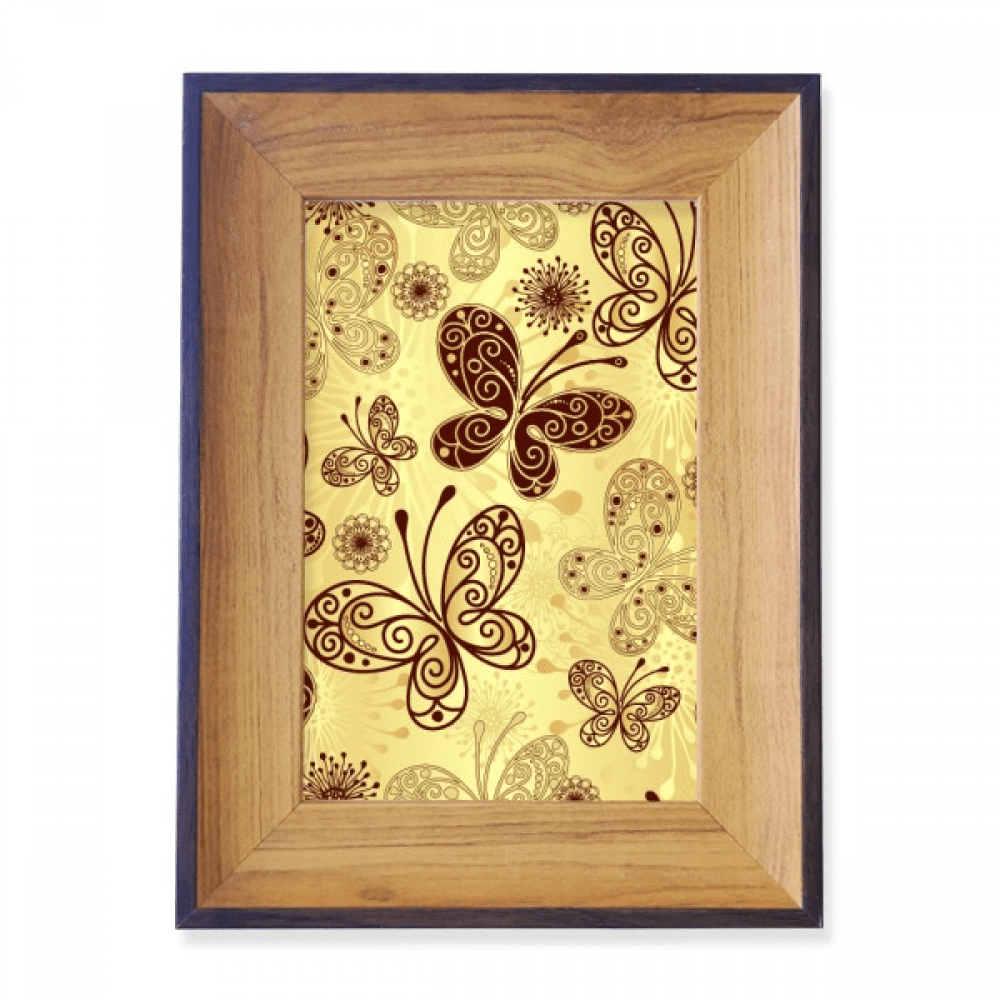 Yellow Wallpaper Photo Frame Exhibition Display Art Desktop Painting ...