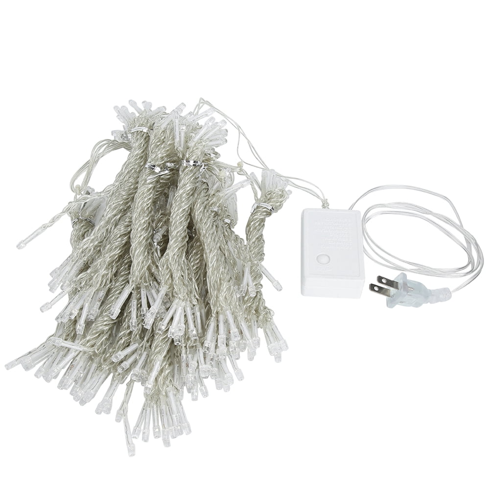 Yellow White LED Waterfall Curtain Lights, 3x3m US 110V Plug Indoor ...