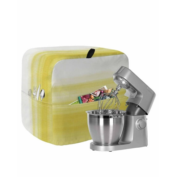 Yellow White Ombre Stand Mixer Dust Cover with Storage Pocket & Handles ...