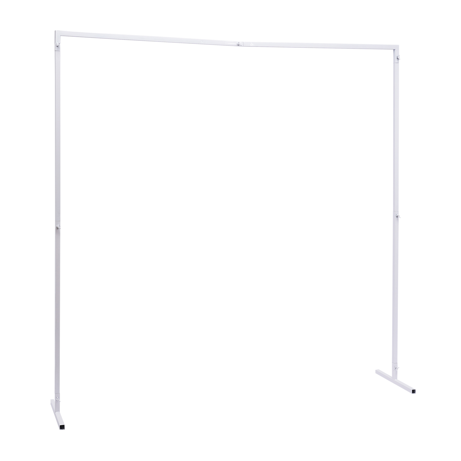 Yellow/White Square Metal Wedding Arch Stand 6.6x6.6ft with Base Garden ...