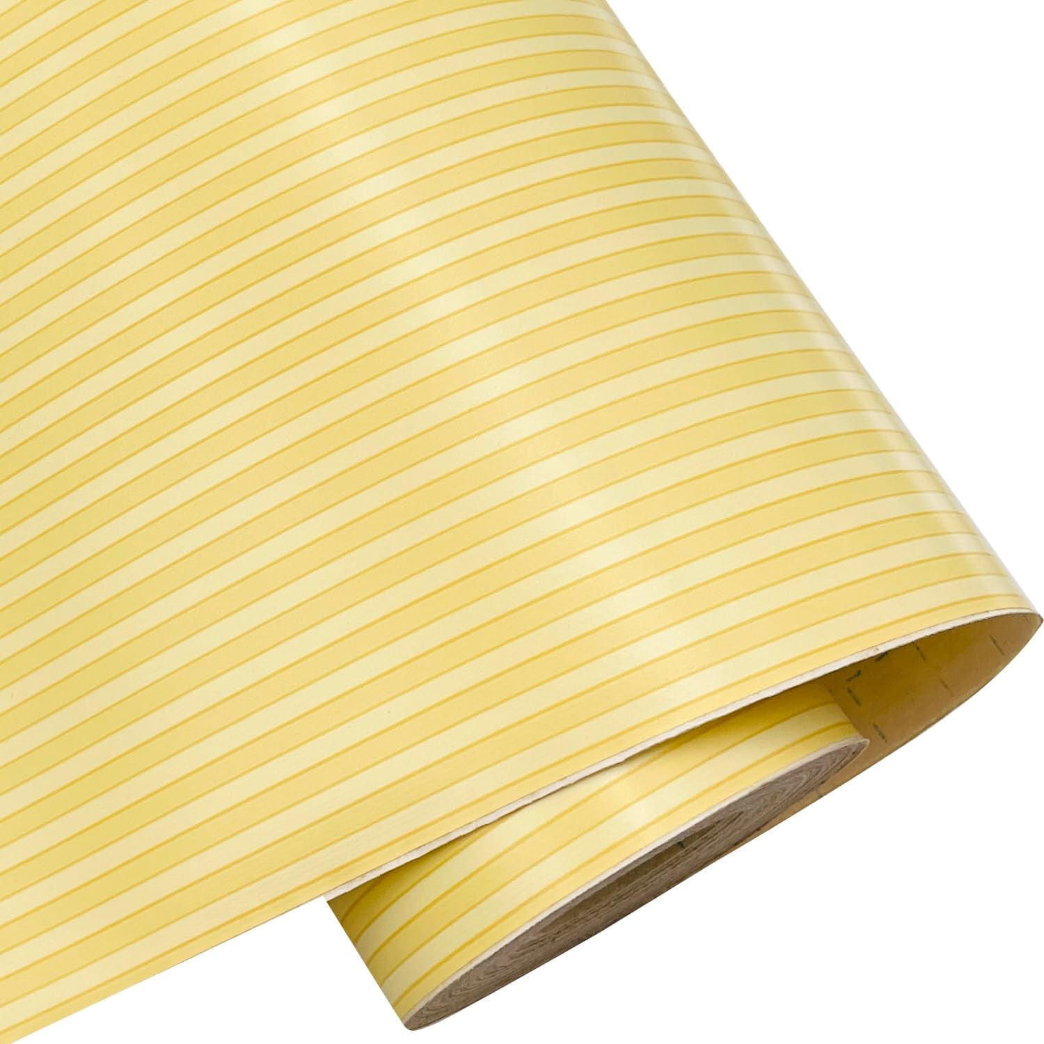 Yellow White Stripes Shelf Liner Drawer Units Decor Sticker Self ...