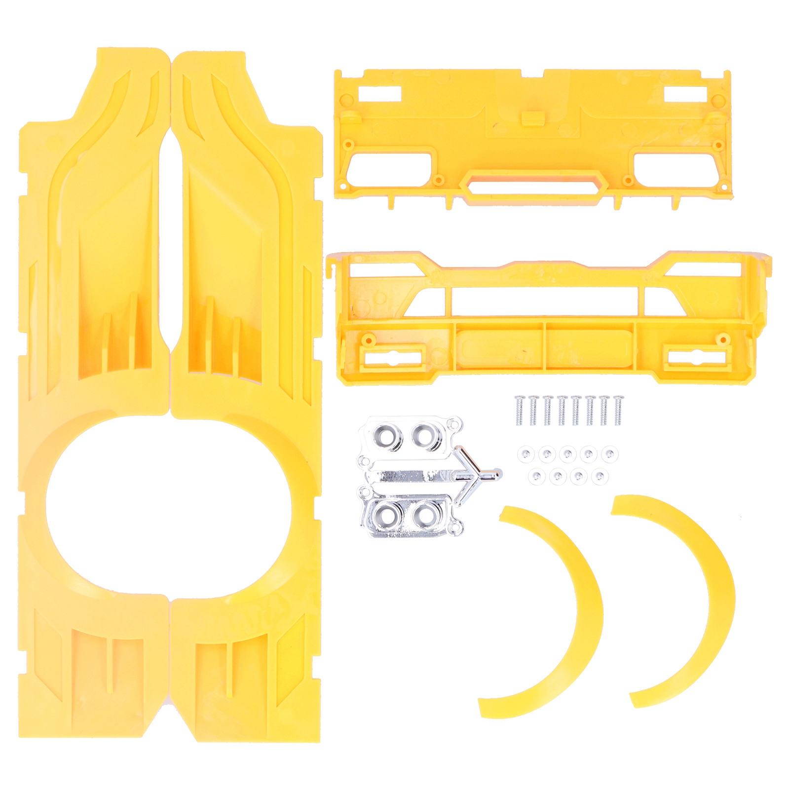Yellow Wide Body Large Surrounding Cover Plastic Modification Kit for 1 ...