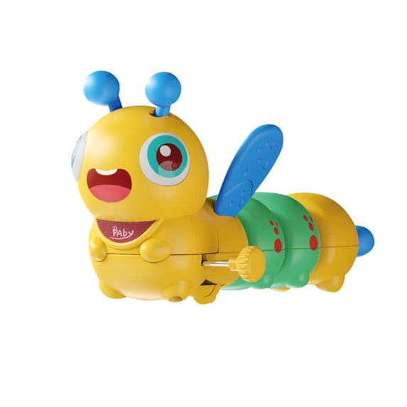 Yellow Wind-Up Bee Bug Toy For And - Manual Winding, Self-Moving ...