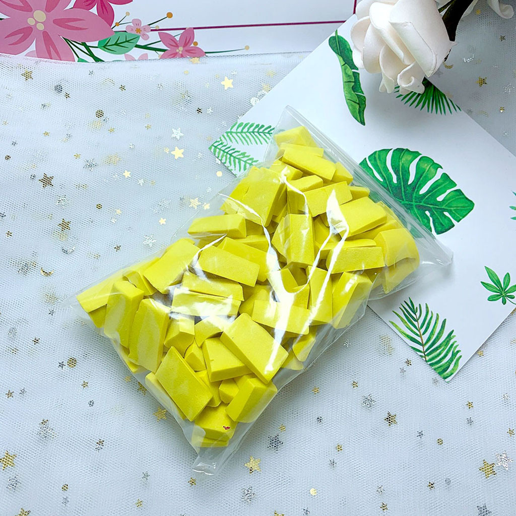 Yellow Wooden Blocks for Crafts DIY Projects Bright Color Small Cuboid ...