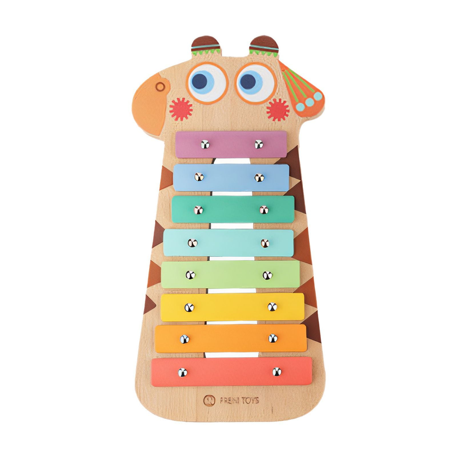 Yellow Wooden Eight Tone Xylophone Player Early Education Musical ...