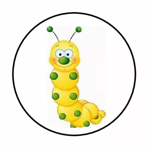 Yellow Worm Sticker Phone Decal Water Bottle Stickers Car Decals ...