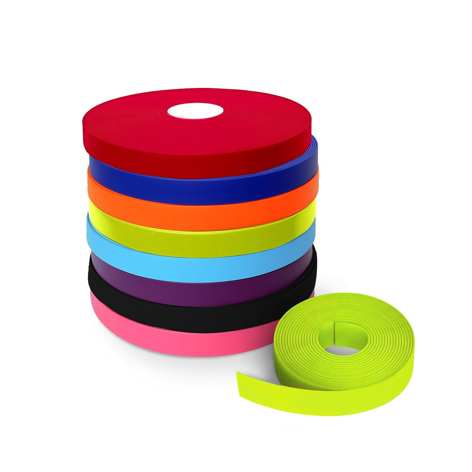 Yellow - YE 527 Coated Webbing Beta Biothane Roll | 1 Inch x 100 Feet ...