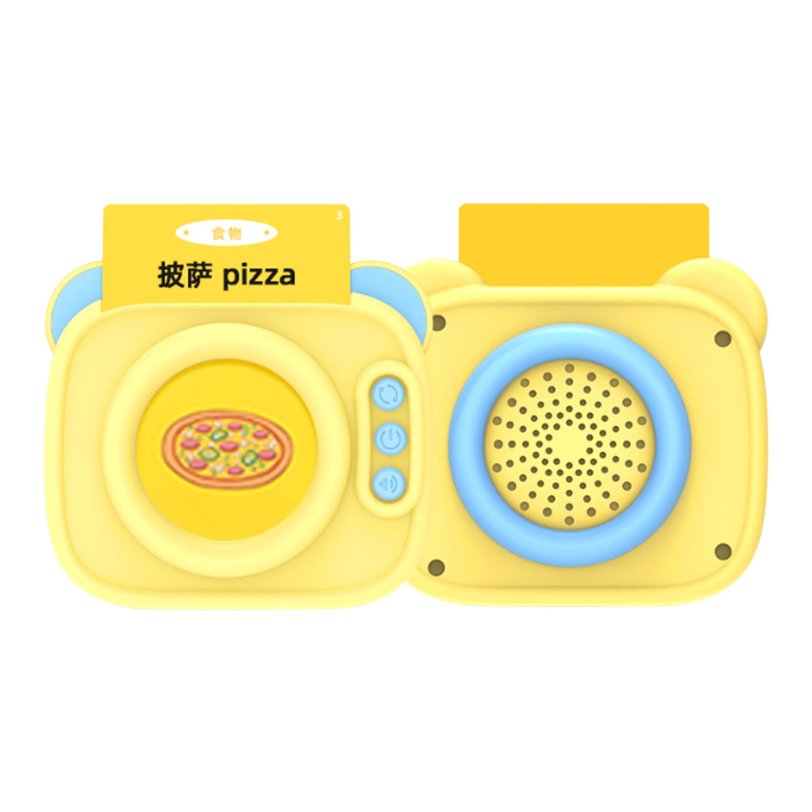 Yellow Yellow Bilingual Talking Flash Card Reader 112Pcs Vocabulary ...