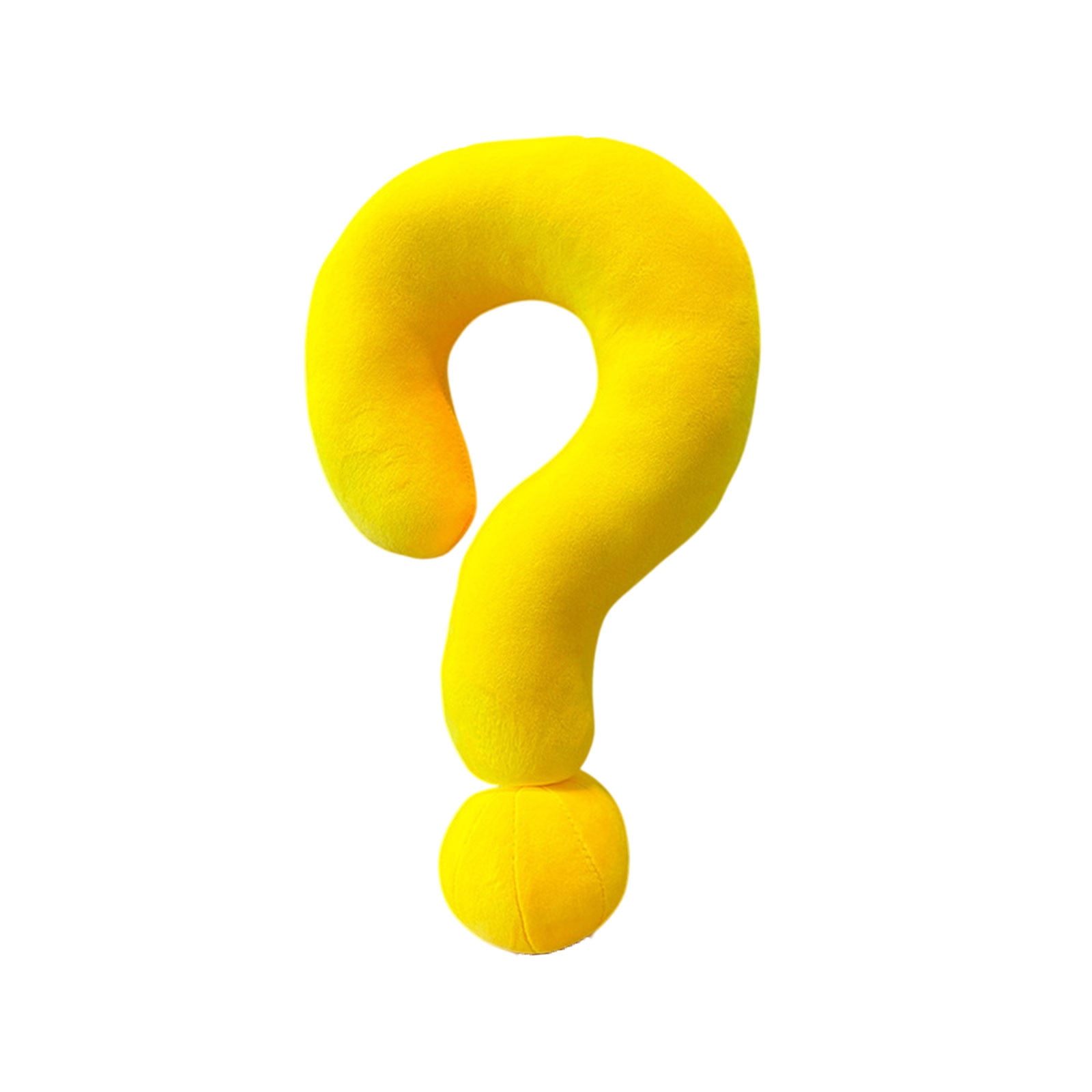 Yellow Yellow Plush Question Mark Pillow Soft Toy For Sleeping Travel ...