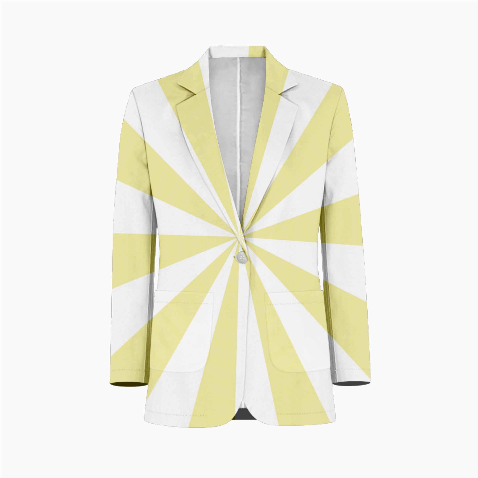 Yellow and White Sunburst Mens Suits Shawl Collar Slim Fit Suit Mens ...