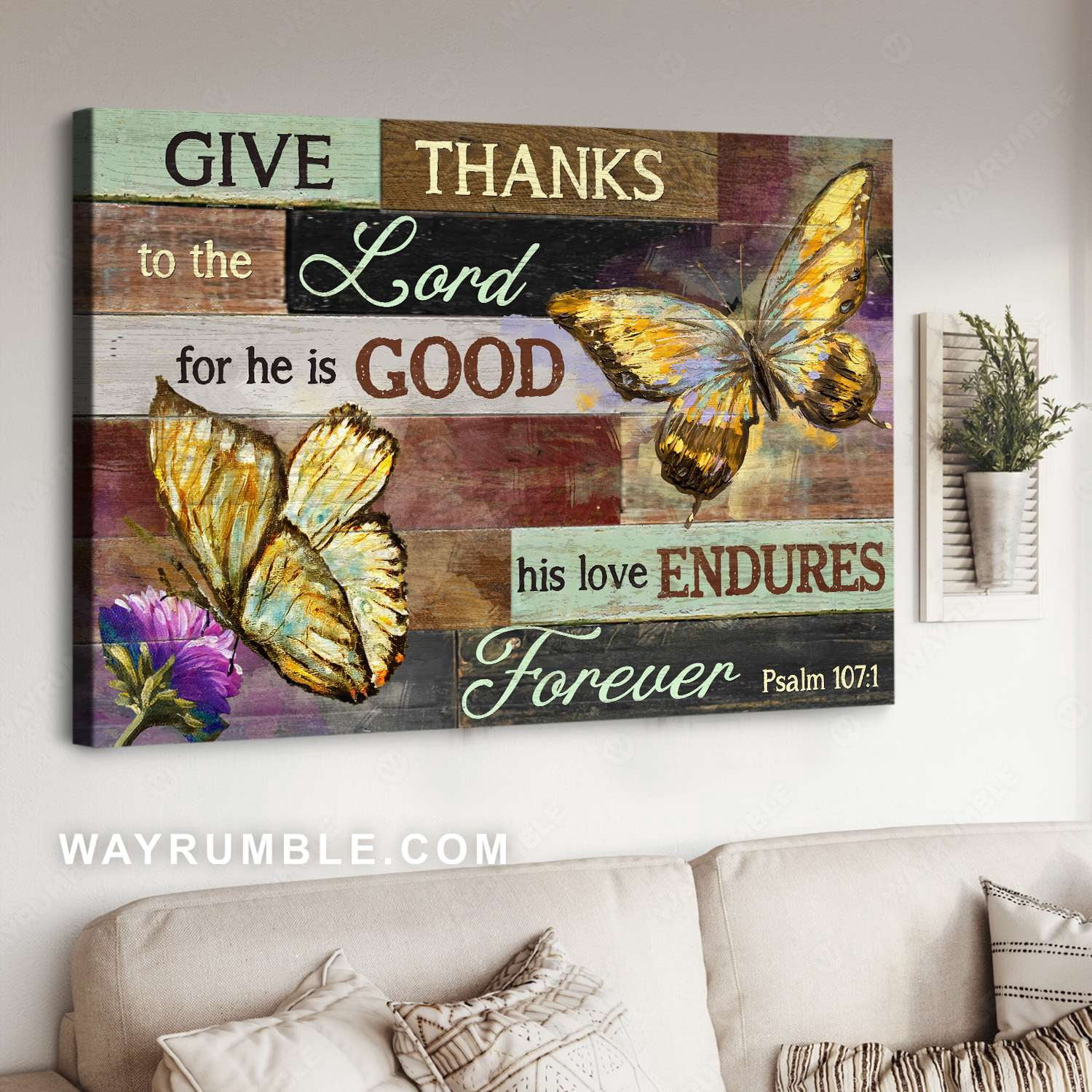 Yellow butterfly, Butterfly on flower, Give thanks to the Lord - Jesus ...