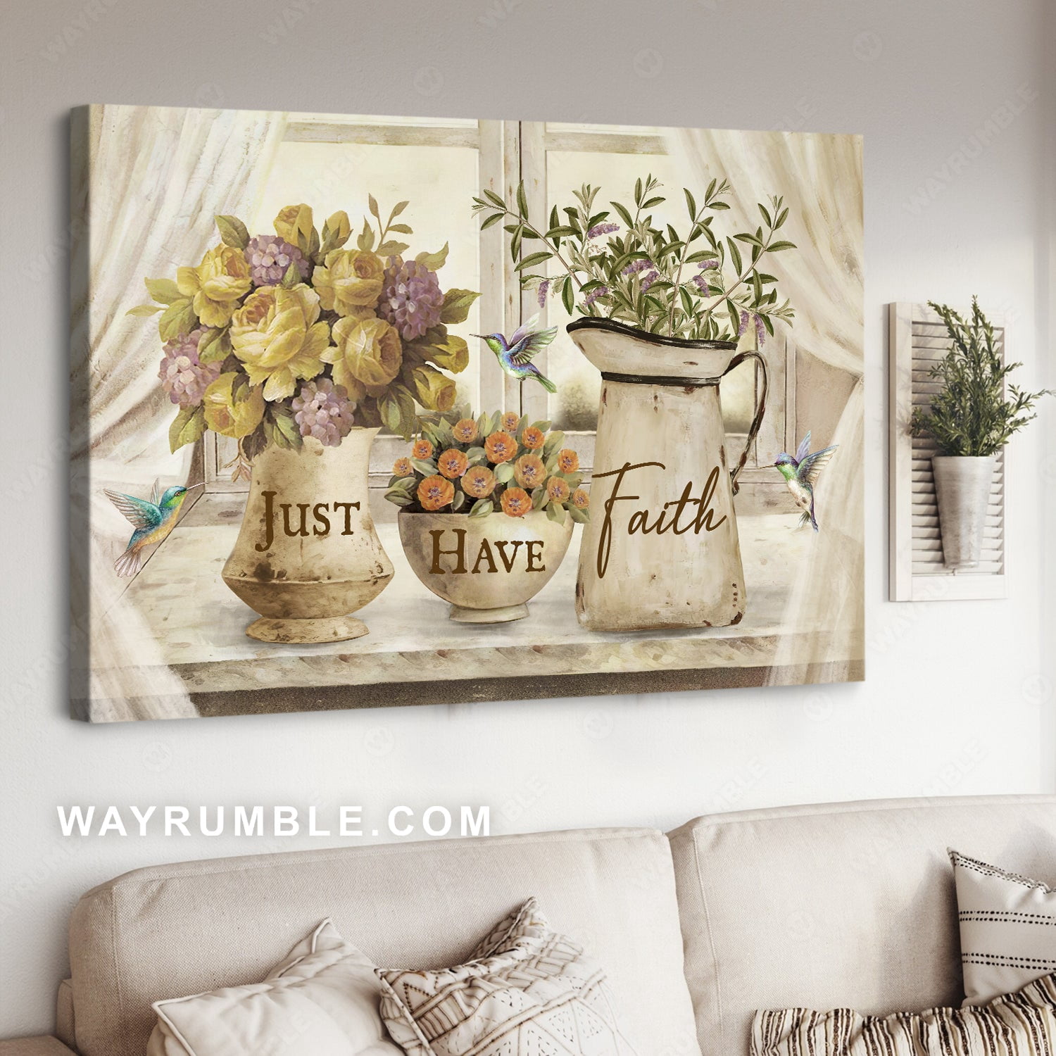 Yellow peony, Orange poppy, Flower vases, Just have faith - Jesus ...