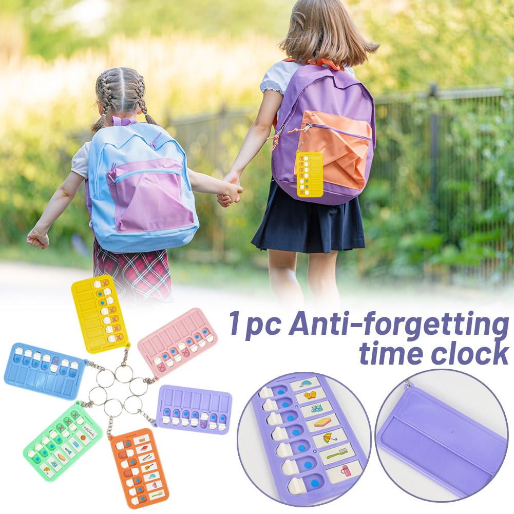 Yellow self-discipline punch card children's growth memo time ...