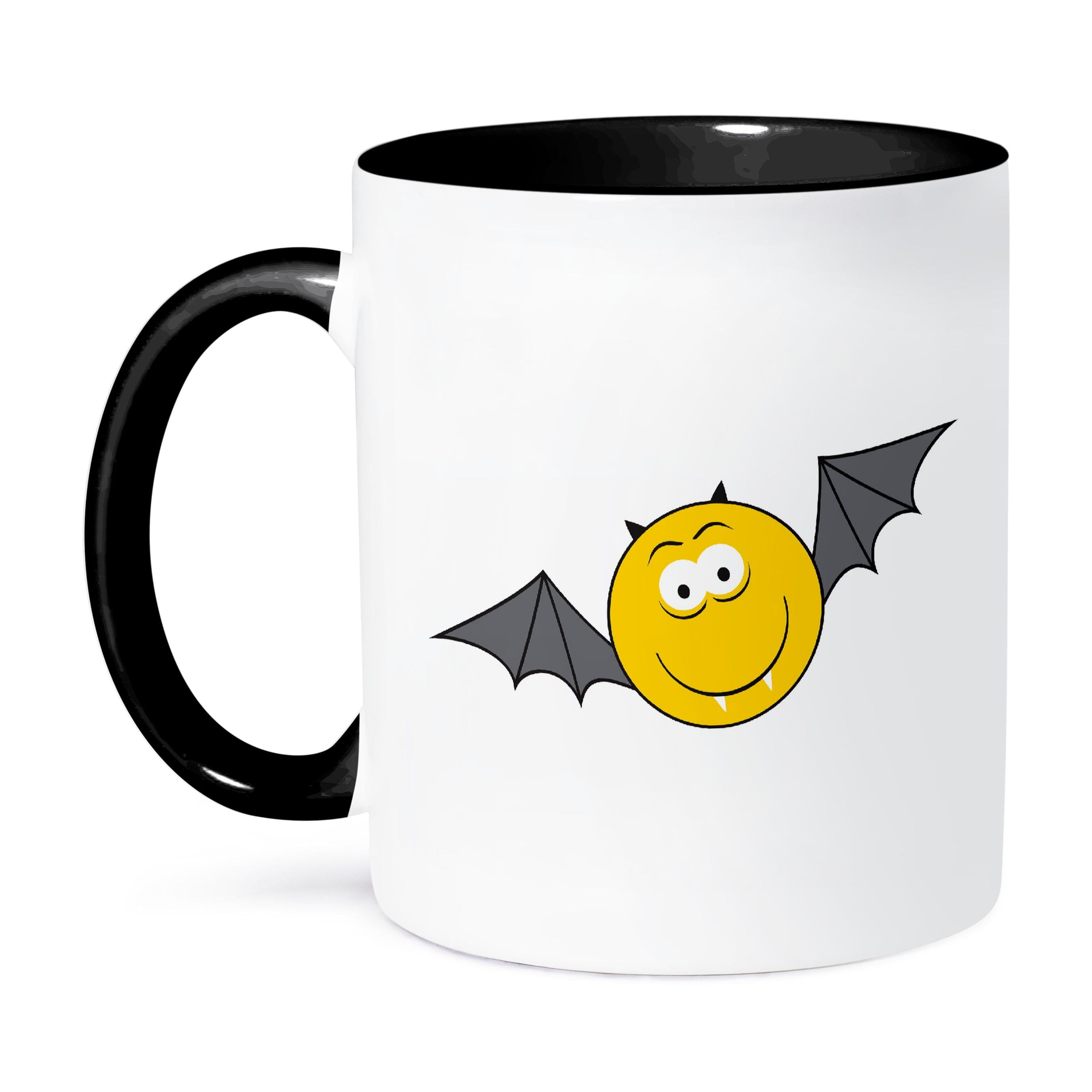 3dRose, Yellow smiling Face In Jail Behind Bars Prisoner, 11oz Two-Tone ...